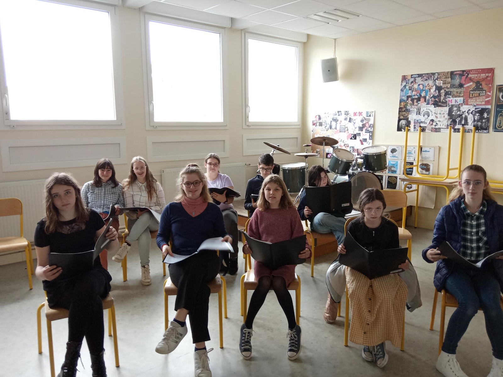Répétition du Festival Chorale 2023 - Collège JEAN MONNET