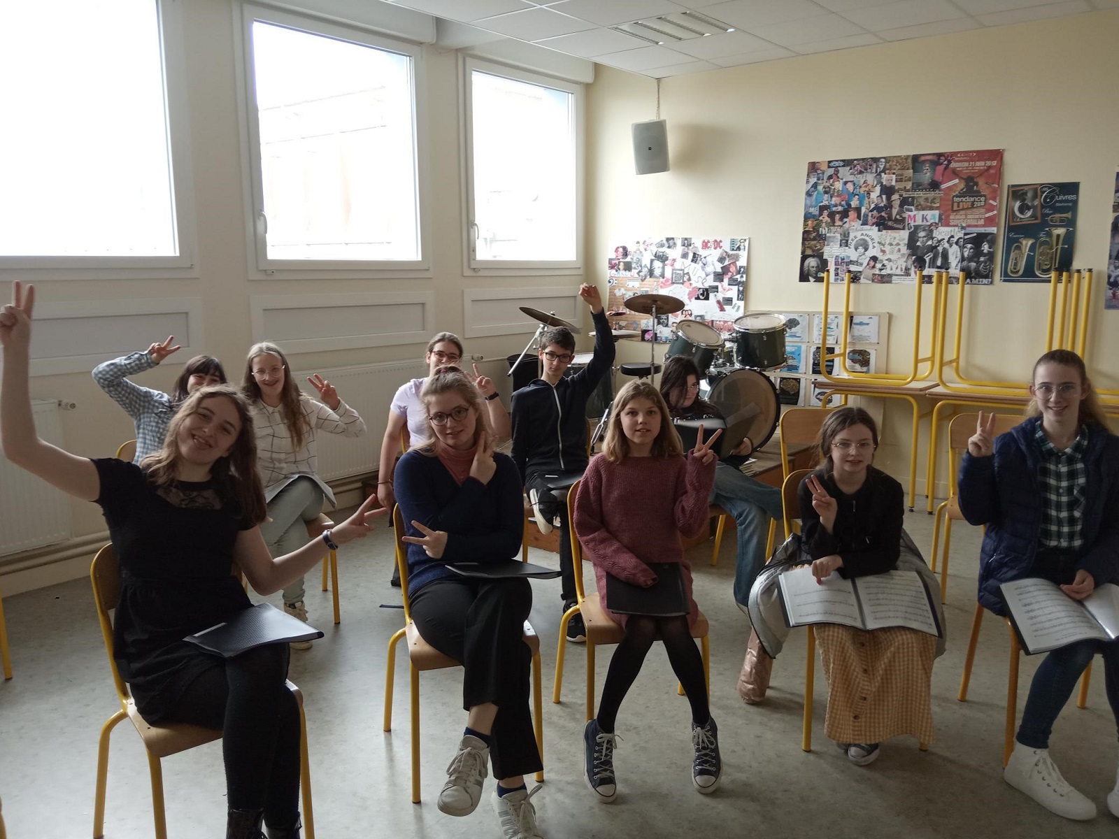 Répétition du Festival Chorale 2023 - Collège JEAN MONNET